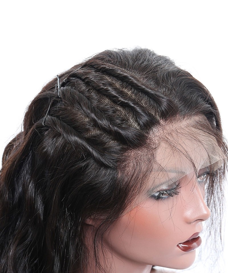 360 Lace Frontal Wigs With Baby Hair Brazilian Deep Wave 180% Density ...