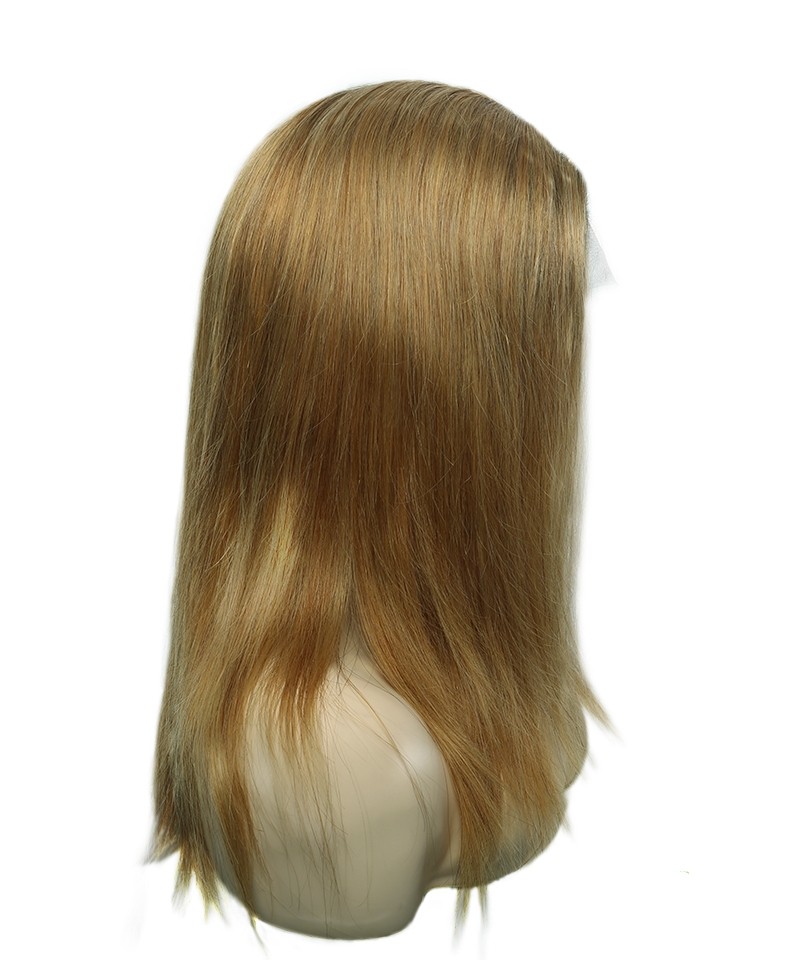 1B/27 Color Full Lace Human Hair Wigs Straight Full Lace Wig For Black ...
