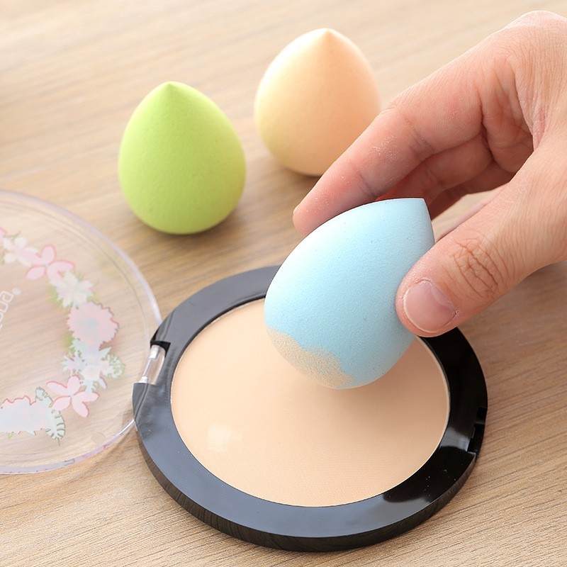 Color Random 2pcs Makeup sponge gourd shape powder puff powder ...