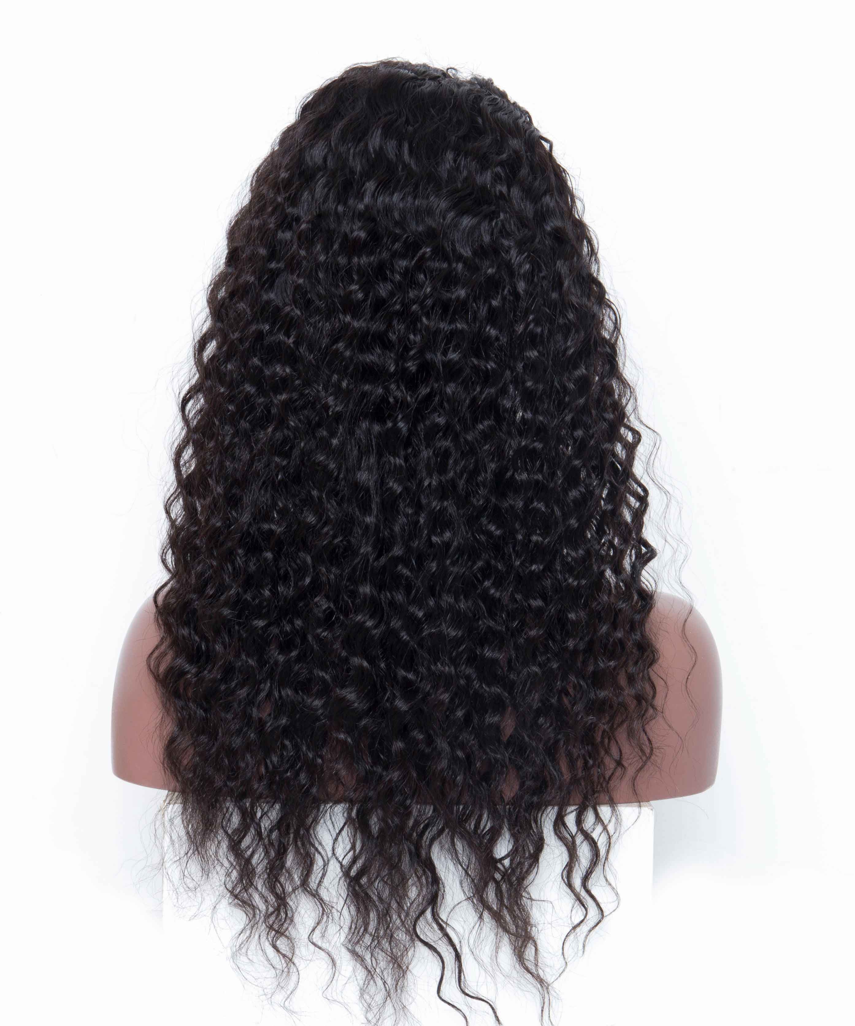 Deep Wave Full Lace Human Hair Wigs Silk Top Wigs Natural Scalp - Msbuy.com