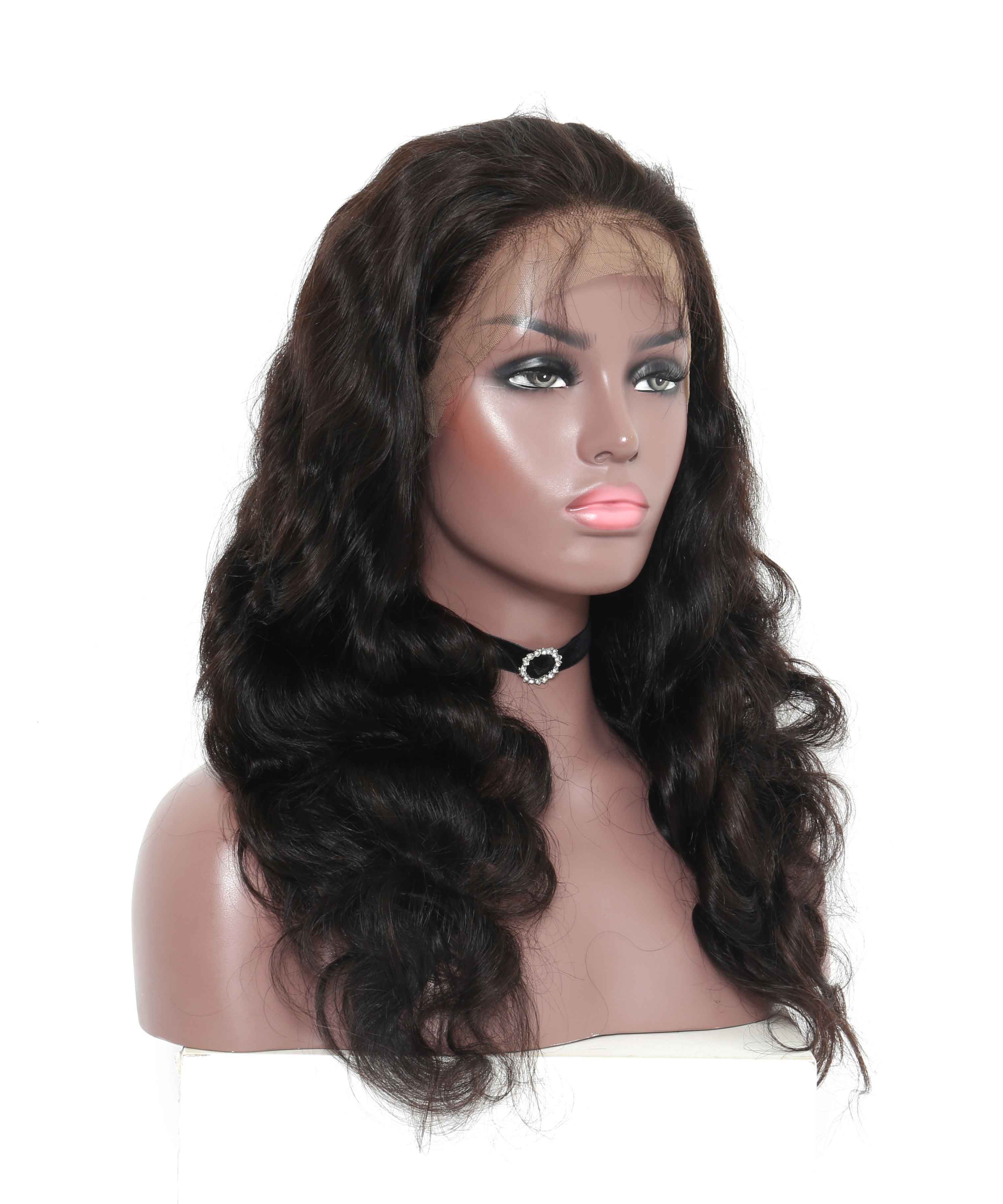 Silk Base Wigs Body Wave Full Lace Human Hair Wigs Natural Scalp ...