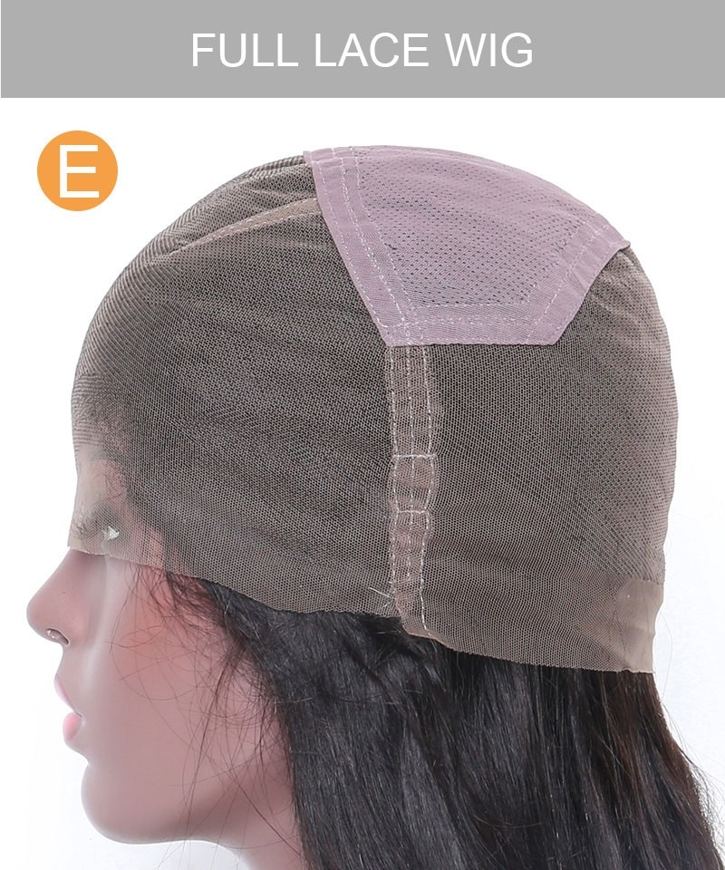 Loose Wave Full Lace Human Hair Wig No Combs No Straps Glue Needed ...