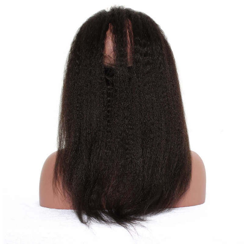 Kinky Straight 360 Lace Frontal Closure Pre Plucked With Baby Hair ...