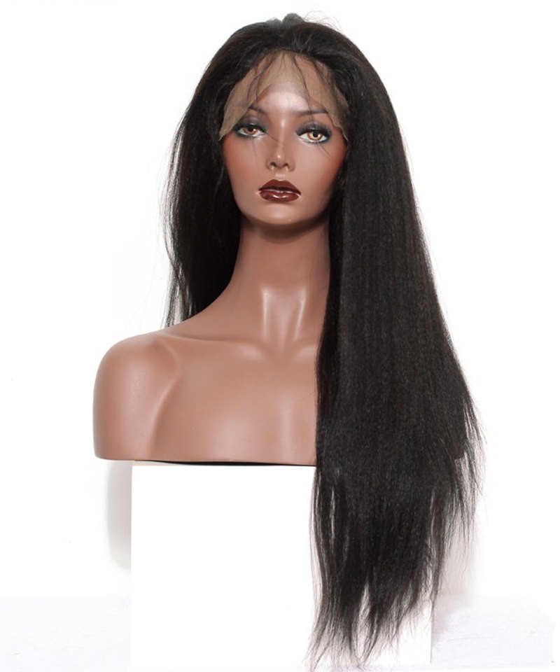 Pre Plucked 360 Lace Frontal Wig 180% Density Ligth Yaki Full Lace Wgis ... Pre Plucked 360 Lace Frontal Wig 180% Density Ligth Yaki Full Lace Wgis ...