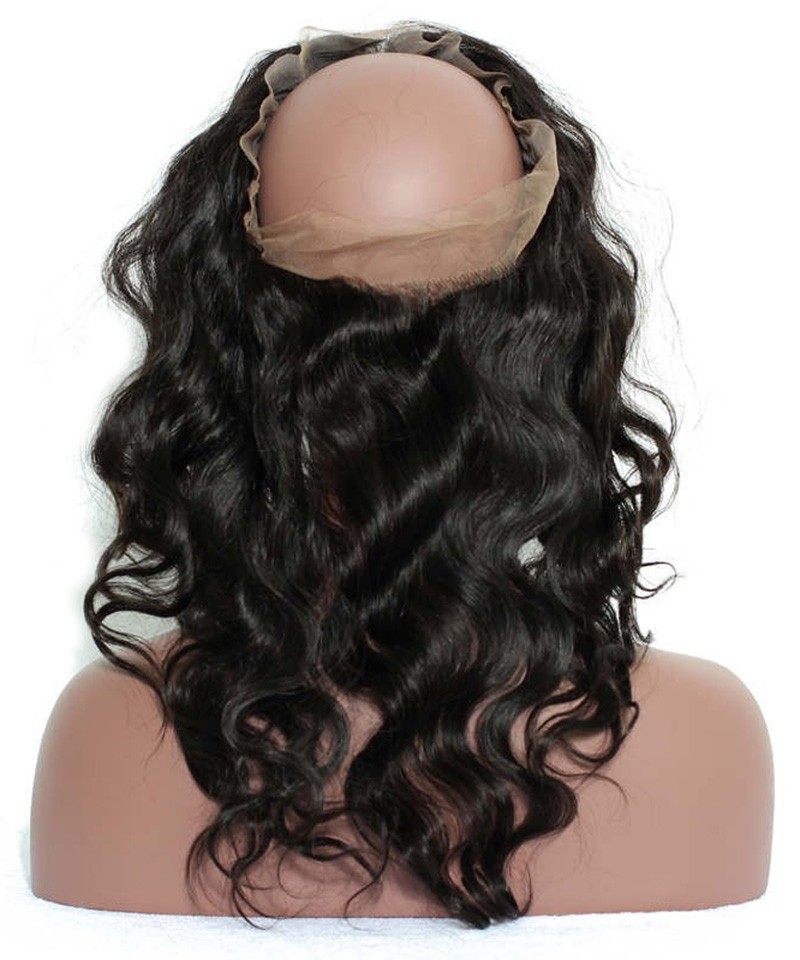 Body Wave 360 Lace Frontal Closure With 3 Bundles Natural Hairline ...