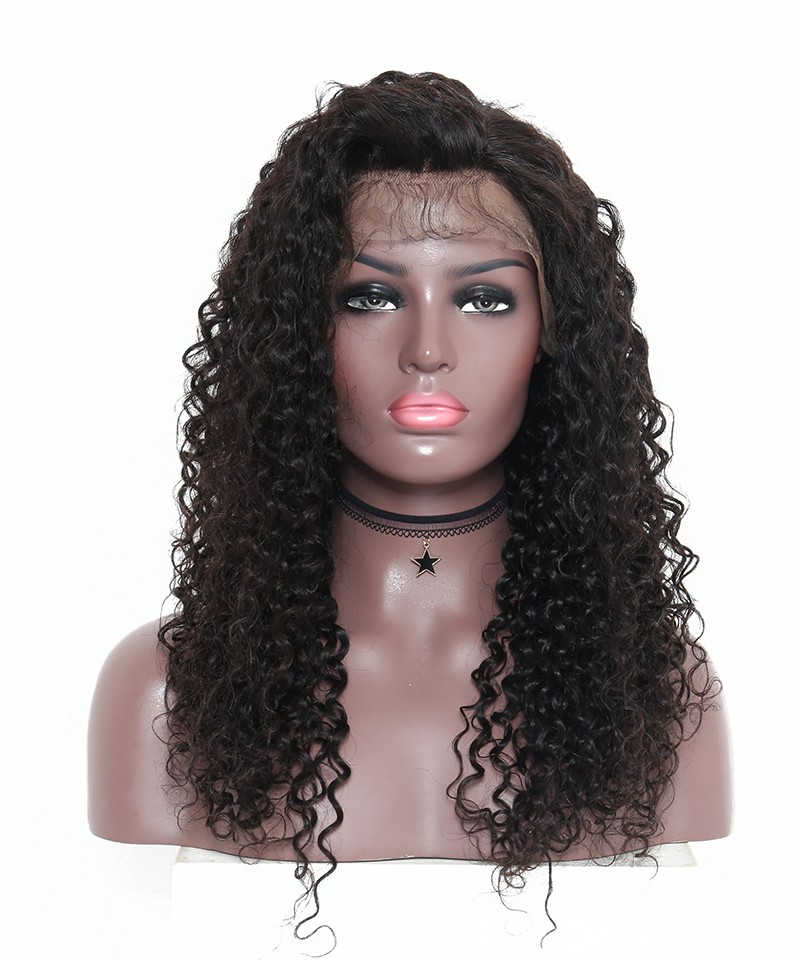 Deep Curly 200% Density Lace Closure Wigs Most Favorable Human Hair ...