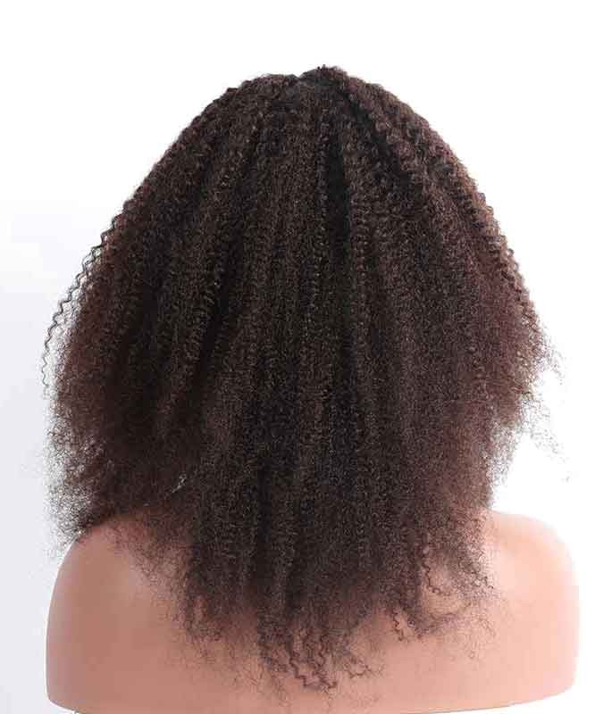 Lace Front Human Hair Wigs Afro Kinky Curly 150% Density 4B 4C Hair ...
