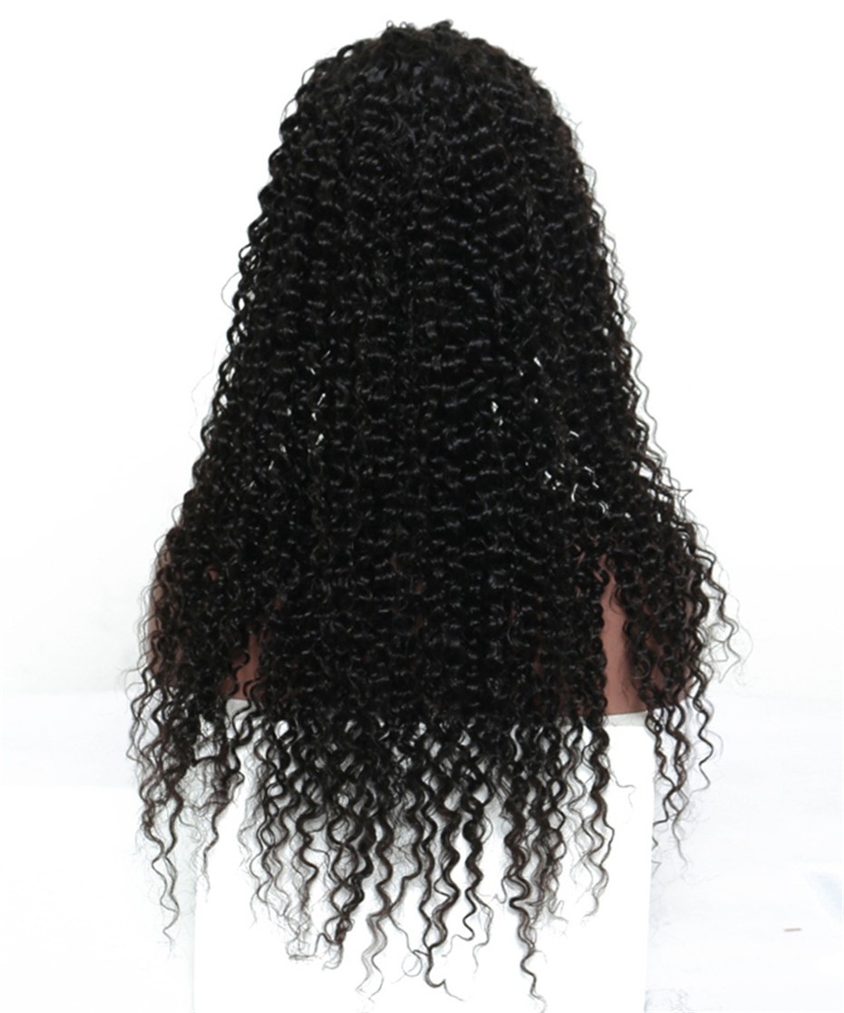 Msbuy Hair Wigs Deep Curly Wave 13x6 Deep Part Lace Front Human Hair